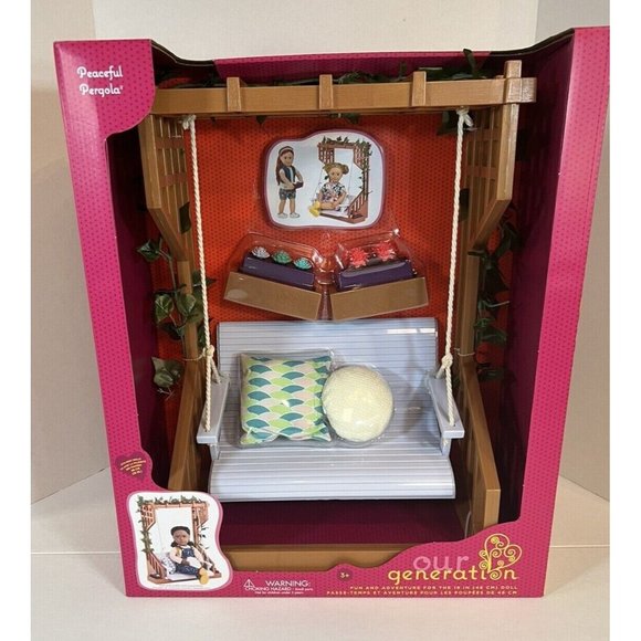 Our Generation | Toys | Our Generation Peaceful Pergola Garden Swing ...